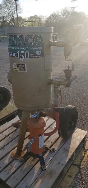 Lot of 2 Used Clemco Classic 150 Abrasive Blast Systems.