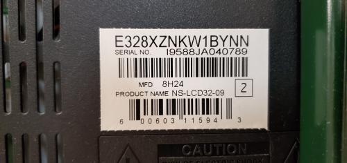 Used A/V cart with 32" Insignia TV.