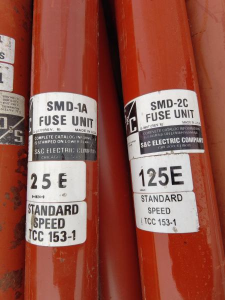 3 Pallets of Various Used S&C SMD-1A/SMD-2C Fuse Units.