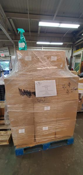 Pallet of BAC STOP 3A Antimicrobial Hand Sanitizer. 30 boxes, 16 ...