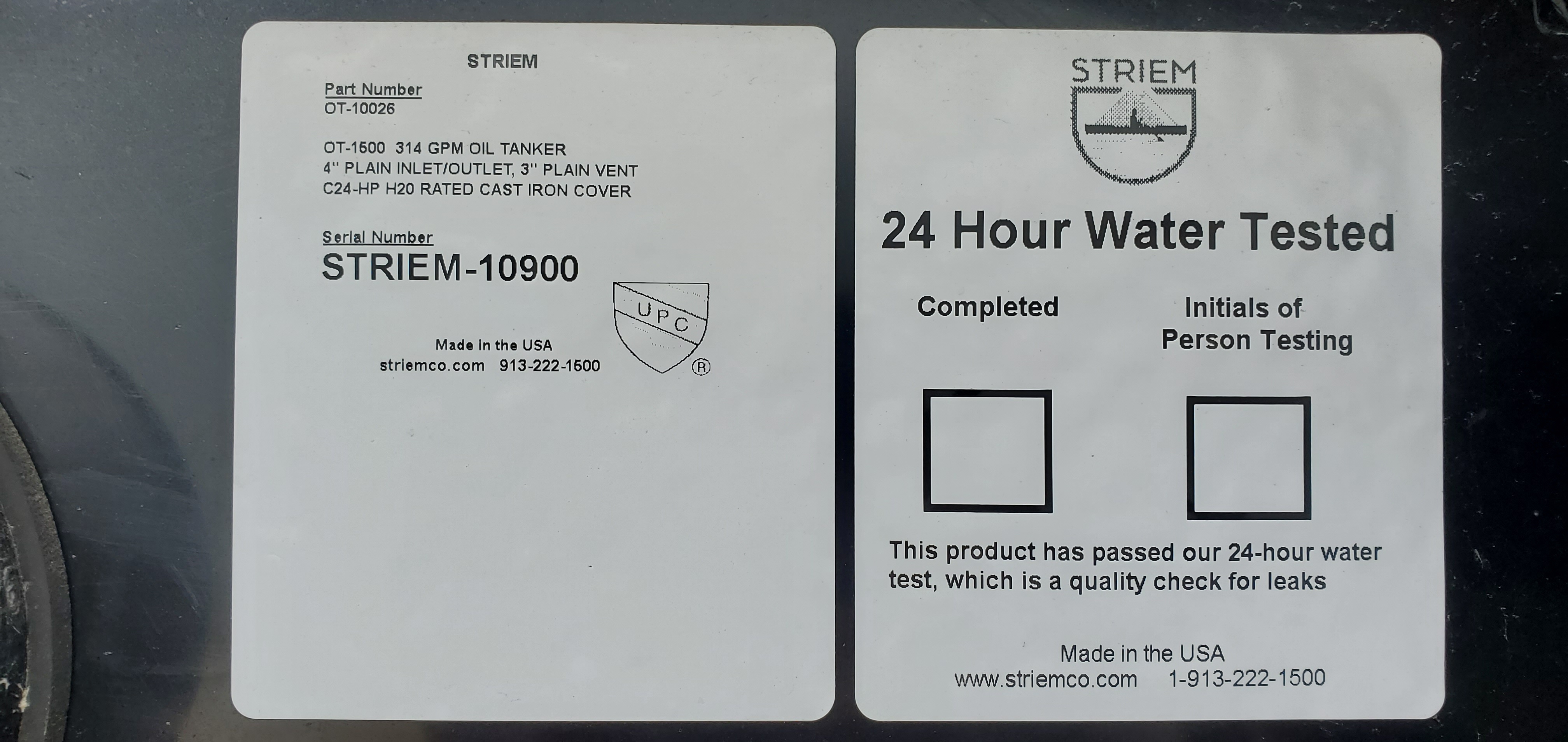 New STRIEM Oil Tanker. 11'x67".