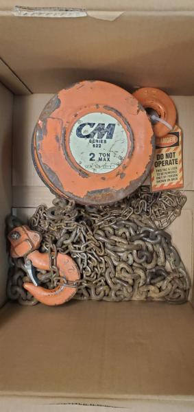 Lot of 3 Used Chain hoists
