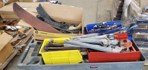 Lot of Used Hand Tools- Cart Included