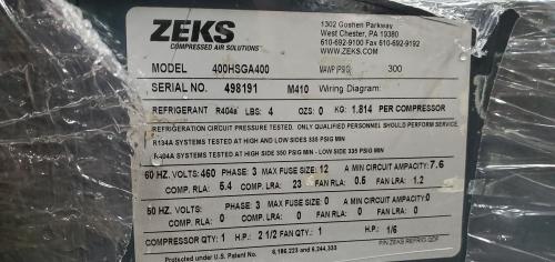 Used Zeks HeatSink Air Dryer