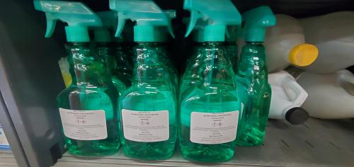 27 Boxes of Bac Stop Hand Sanitizer. Each box contains 12x 12oz Bottles.