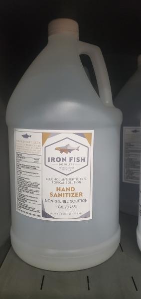 3x 1 Gallon Jugs of Iron Fish Hand Sanitizer.