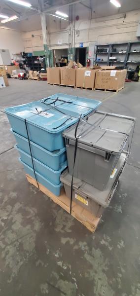 Lot of Used Empty Totes.