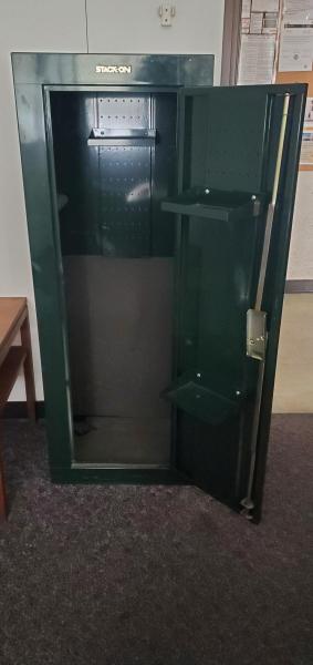 STACK-ON Home Security Cabinet W/Keys. 21"x55"x16".