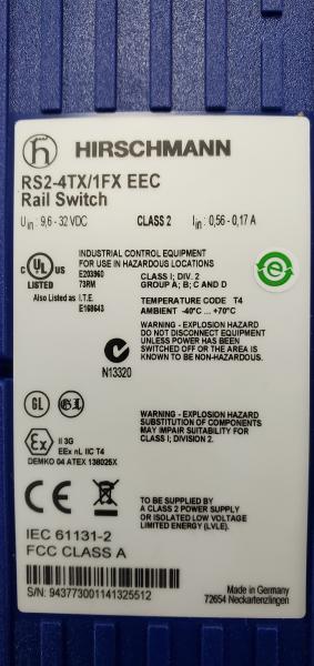 Lot of 10 Hirschman Automation Rail Switches- RS20 and RS30