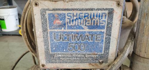 Used Sherwin Williams Ultimate 500 Airless Sprayer.