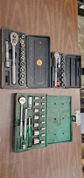 3 Used Socket Sets.