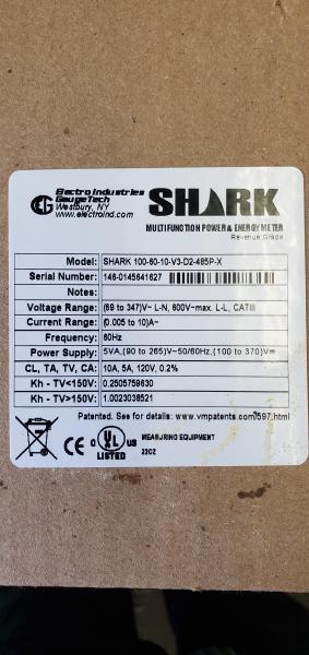 Lot of 2 New Shark® 100 Multifunction Power and Energy Meter