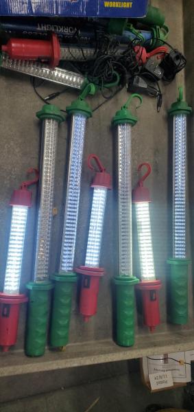 Lot of Used LED Work Lights and Chargers-