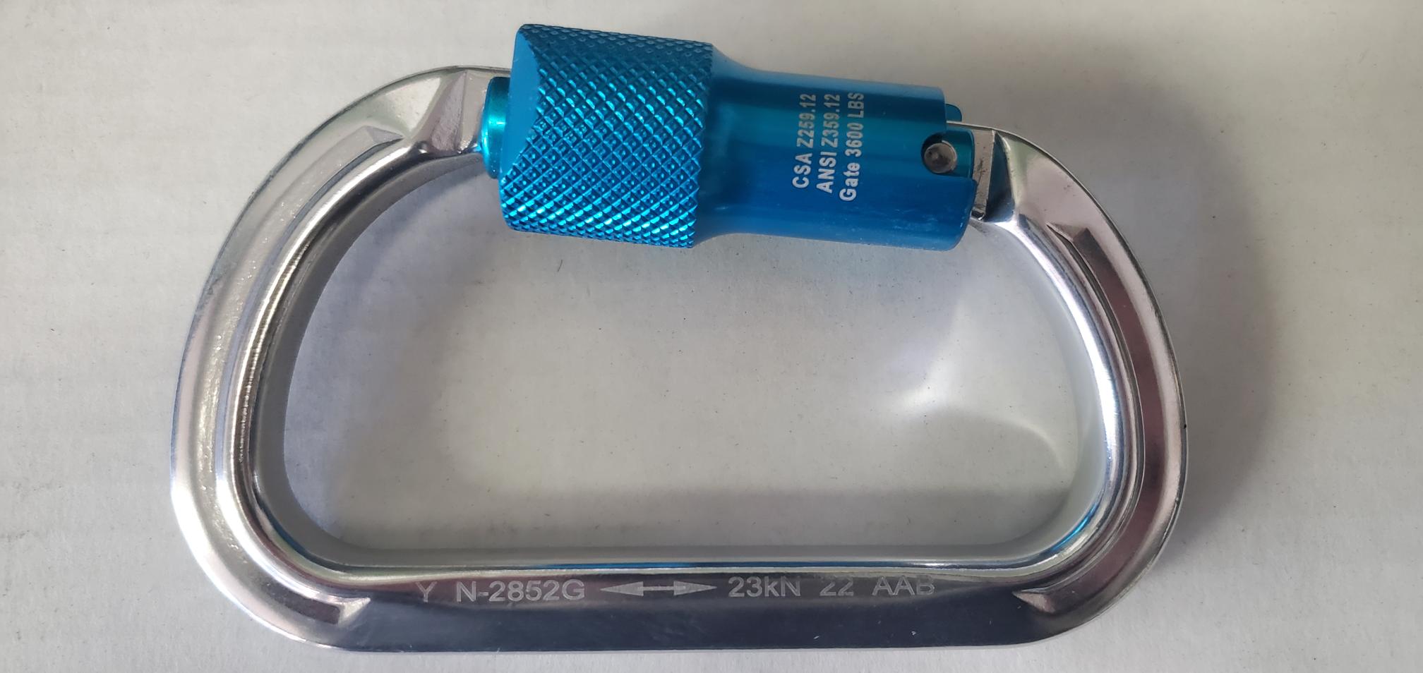Lot of 260+ Yoke N-2852G, Twist Lock Aluminum Carabiner. (3600 LBS gate ...