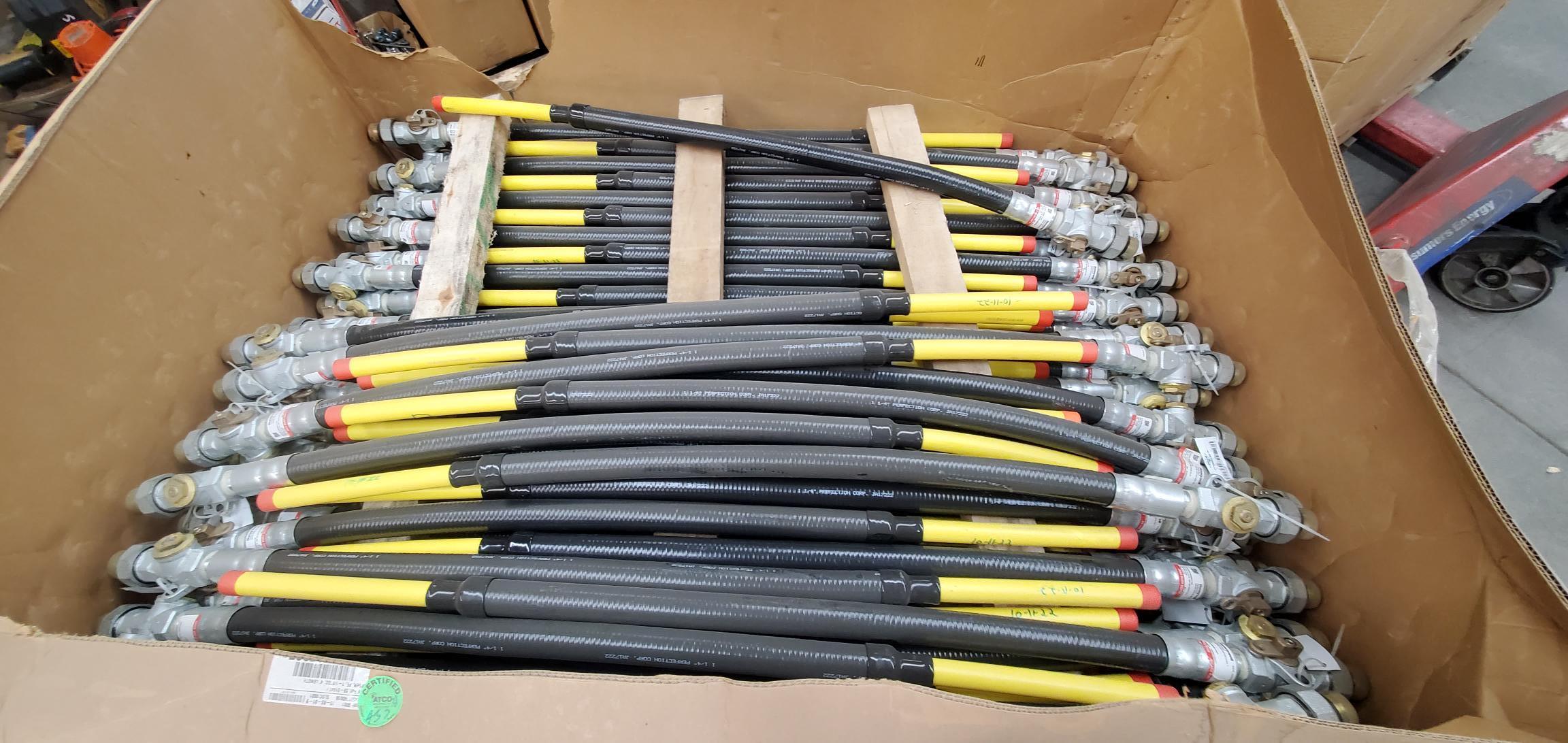 Lot of Honeywell Perfection 1" CTS Gas Service Risers w/ A.Y. McDonald ...