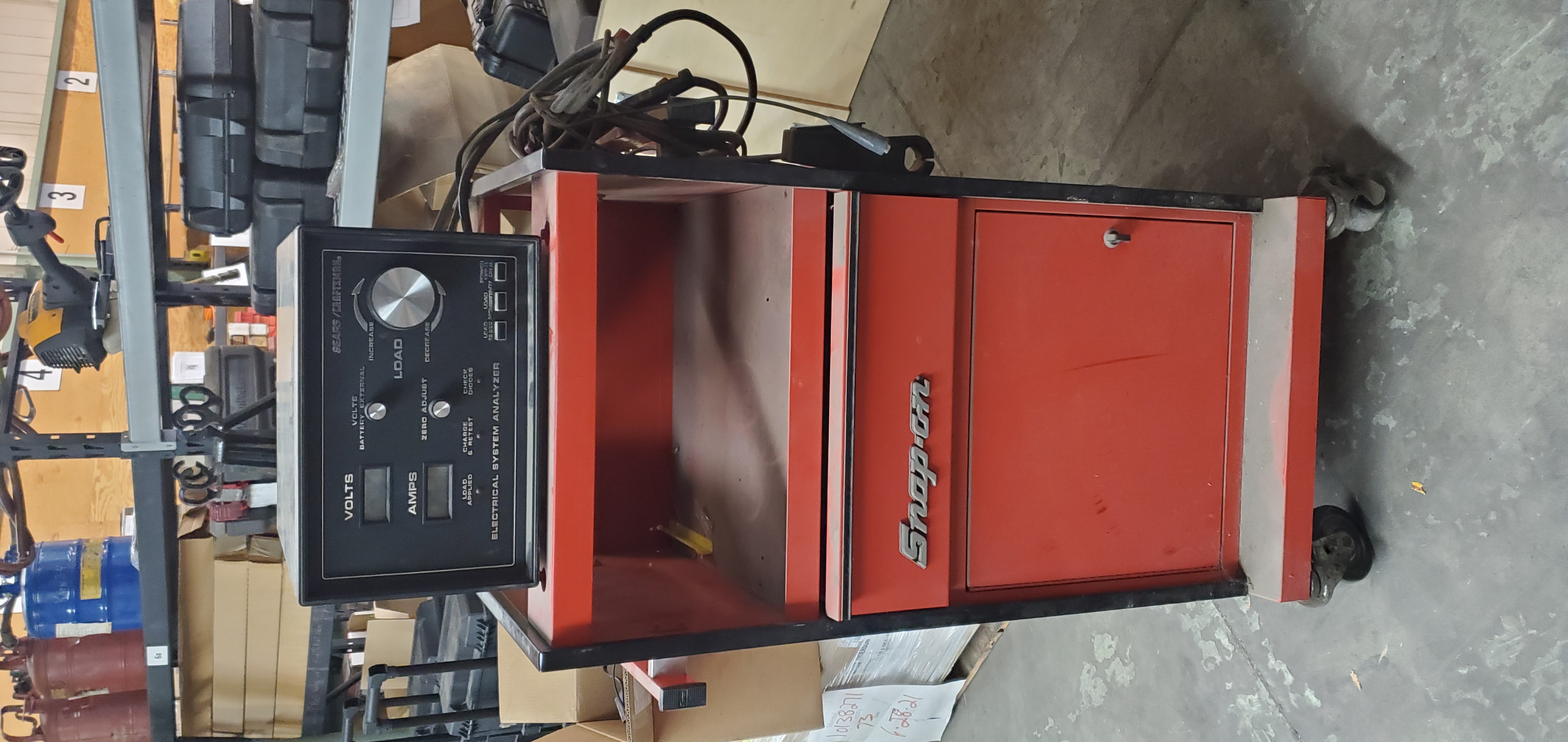 Used Sears/Craftsman Electrical System Analyzer on Snap-on Cart.