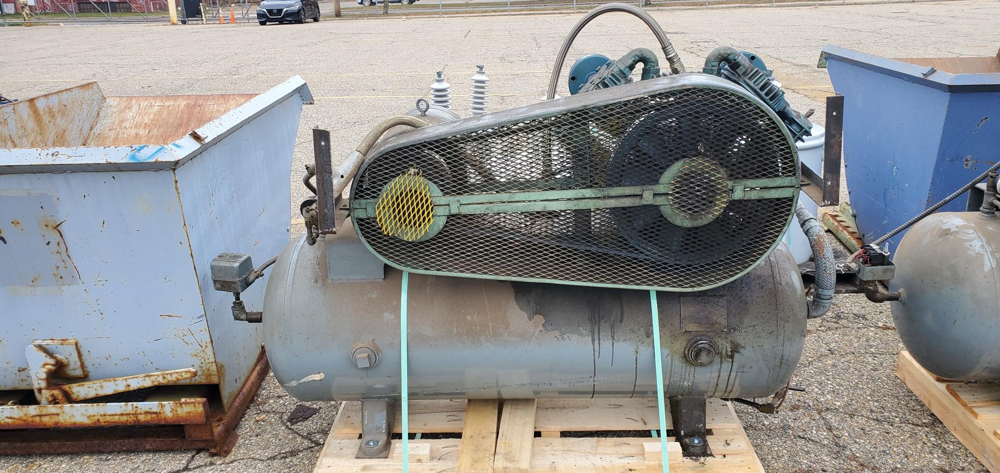 Used Saylor-Beall Air Compressor. Two stage, 4 cylinder-3 Phase -b.
