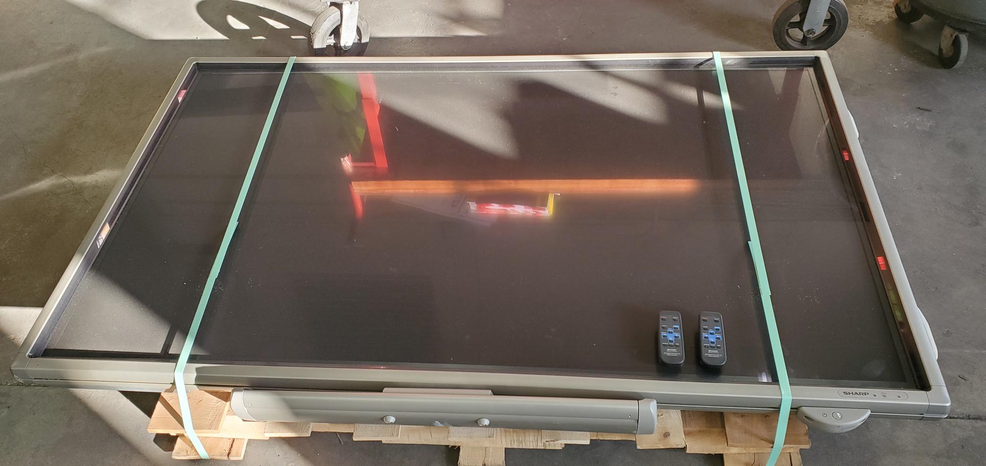 Used Sharp PN-L702B 70" LCD Touch Screen Monitor- Powers On.